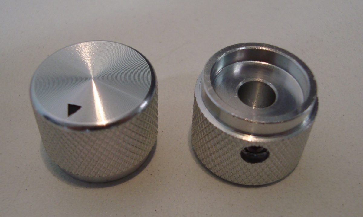 KN-1520 Aluminium Control Knob Silver | Time Travel Audio, Vintage ...